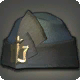 Dated Linen Wedge Cap (Blue)